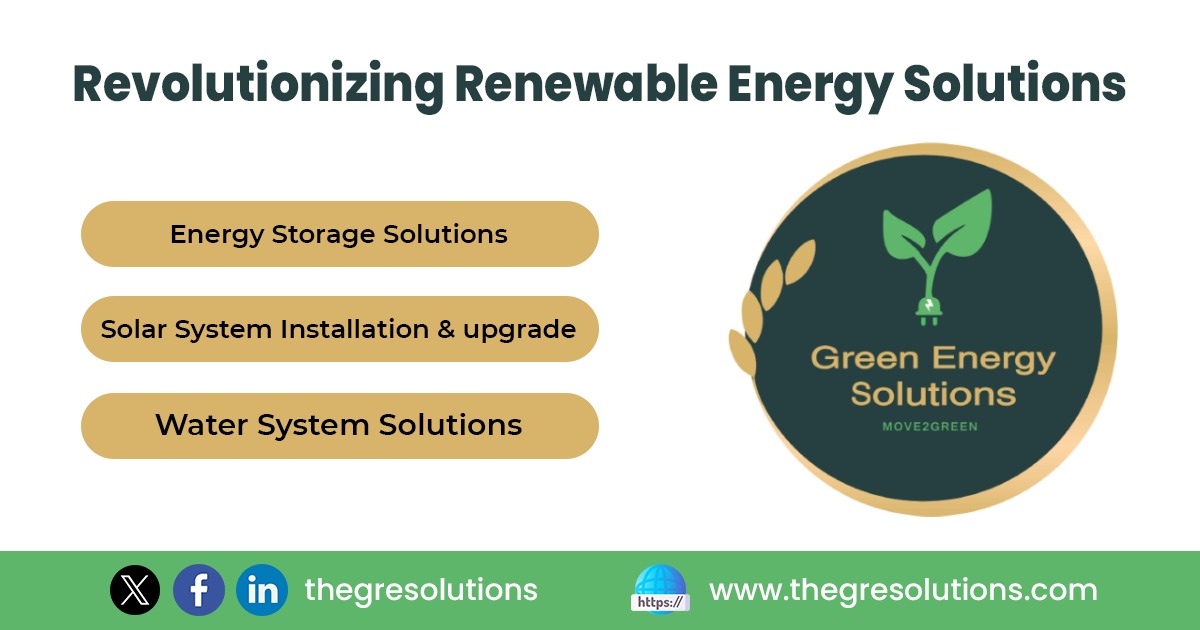 Green Energy Solutions - Revolutionizing Renewable Energy Solutions.